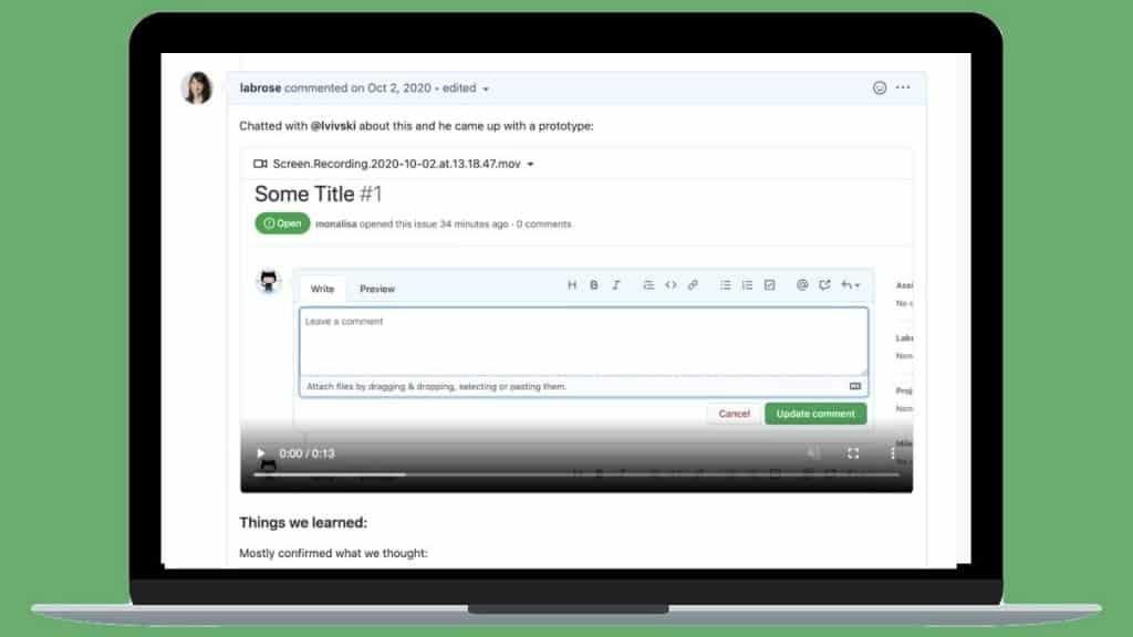 GitHub'dan geliştiriciler için kullanışlı video yükleme özelliği