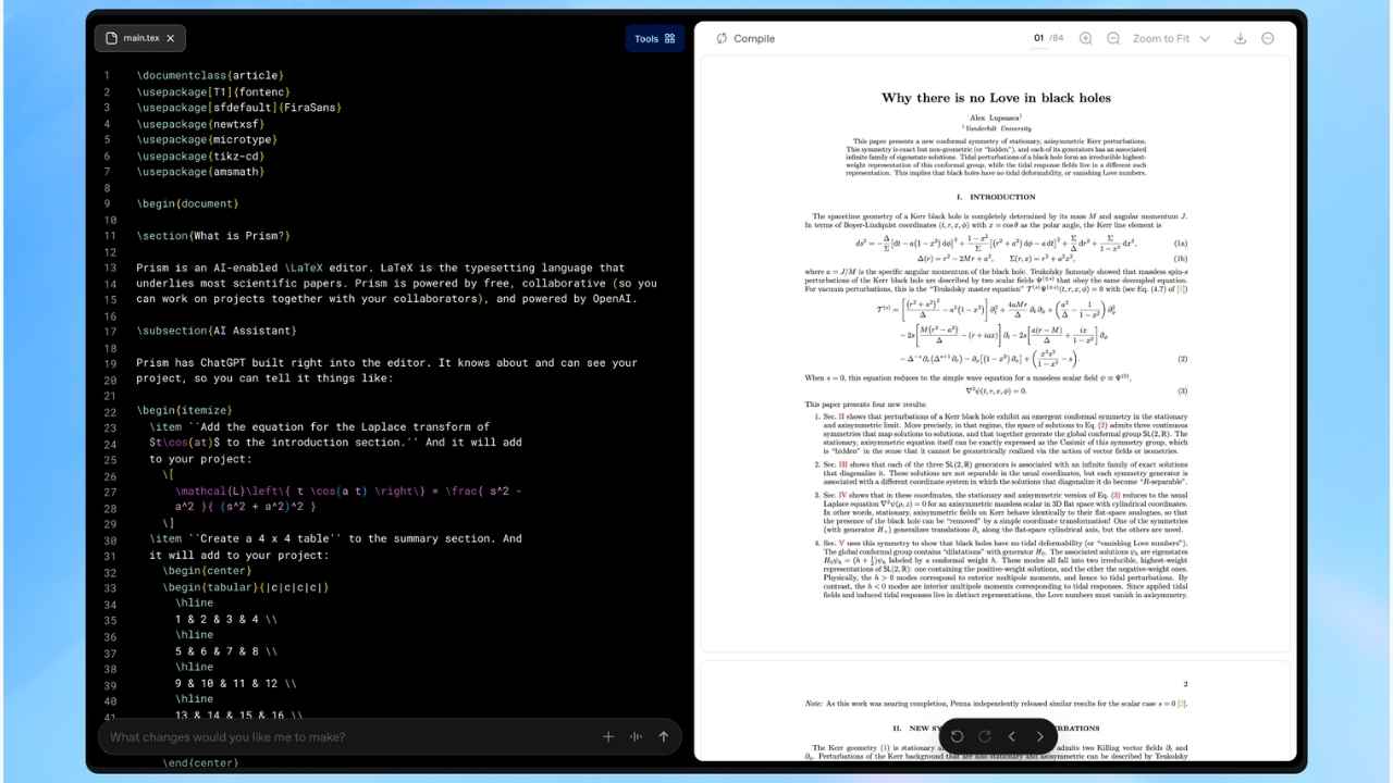 OpenAI Prism akademik yazımı tek yerde birleştiriyor